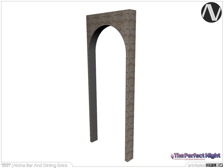 The Sims Resource | The Perfect Night | Alcina Decorative Arch Tall