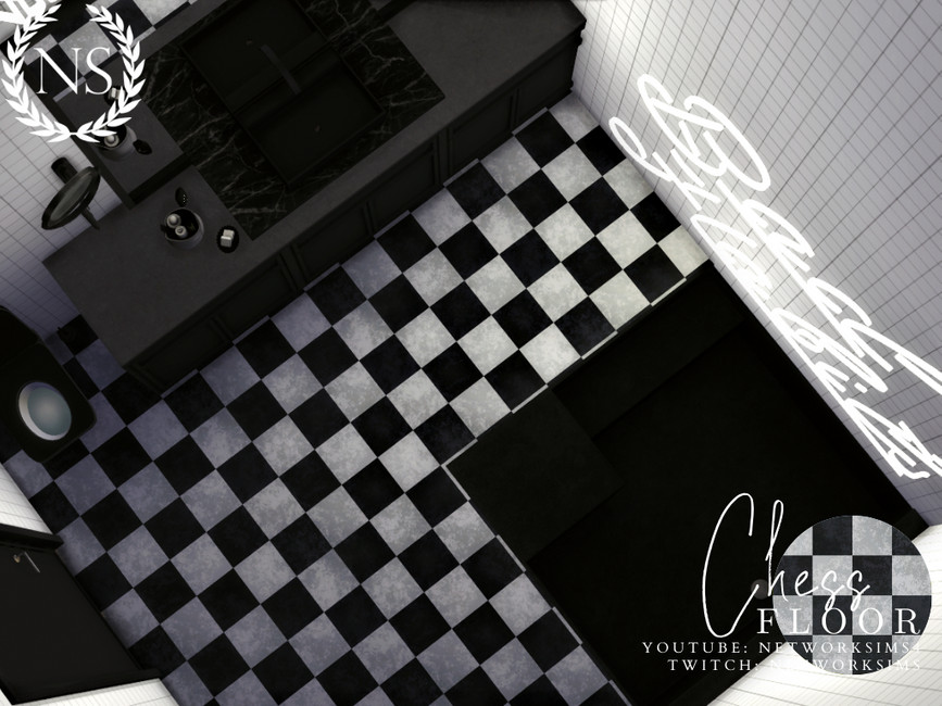 The Sims Resource - Chess Tile Floor
