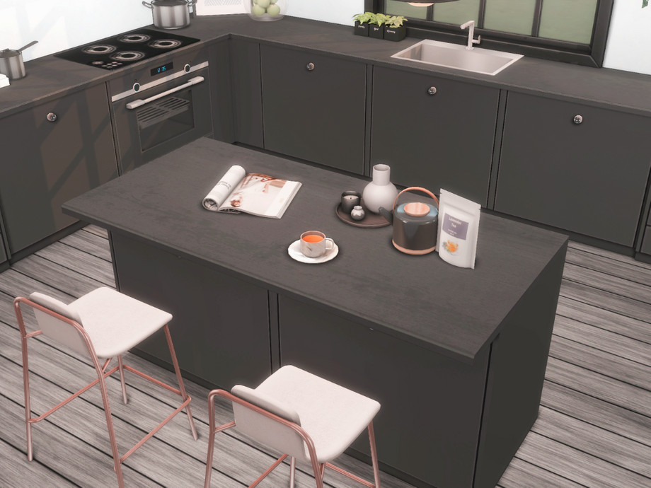 The Sims Resource | Modern Kitchen + Dining | TSR CC