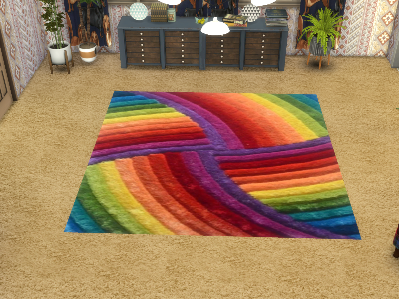 The Sims Resource | Rainbow Rugs