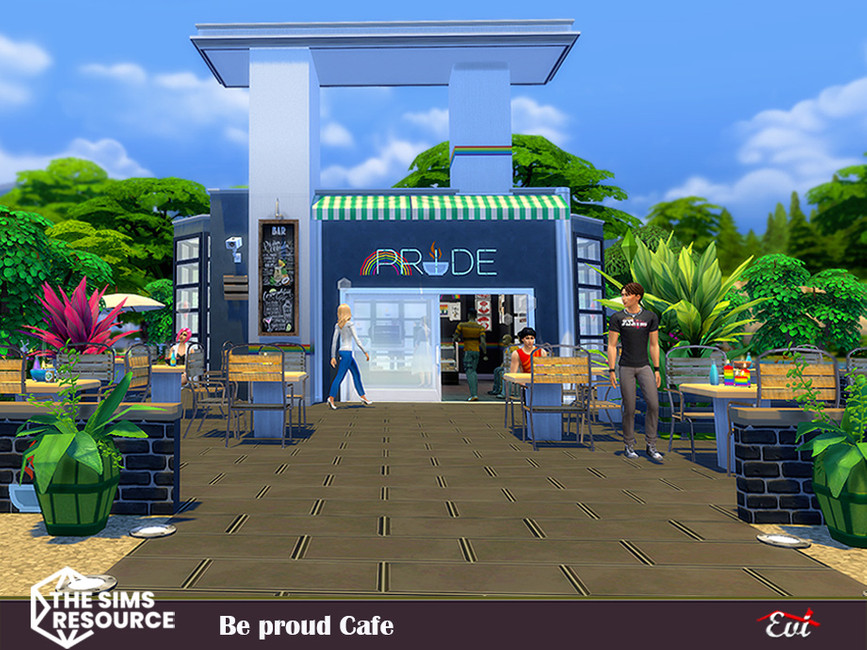 The Sims Resource - Be Proud Cafe _TSR only CC
