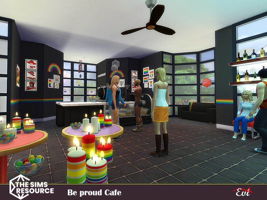 The Sims Resource - Be Proud Cafe _TSR only CC