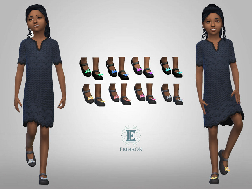 The Sims Resource - Child's Butterfly Shoes