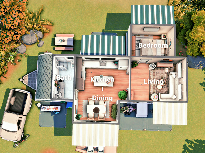The Sims Resource - Deluxe Camper | TSR CC Only