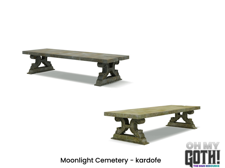 The Sims Resource - Oh My Goth_kardofe_Moonlight_Stone bench