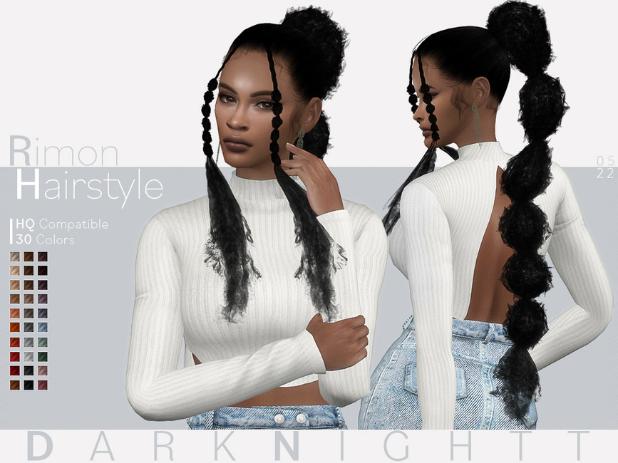 The Sims Resource - Rimon Hairstyle