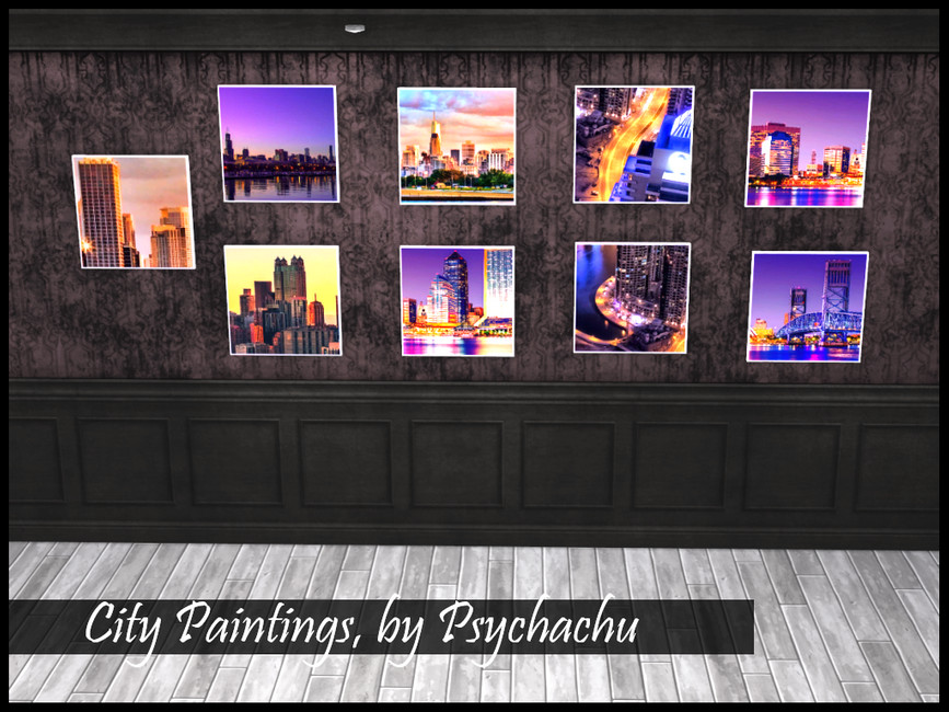The Sims Resource - Cityscape Paintings