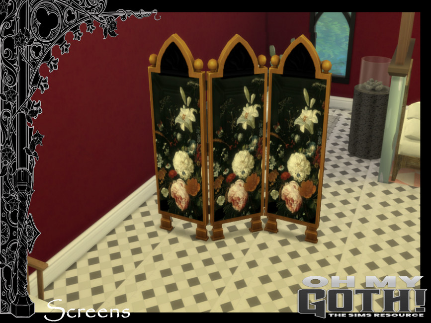 The Sims Resource - Oh my Goth - Floral Screen