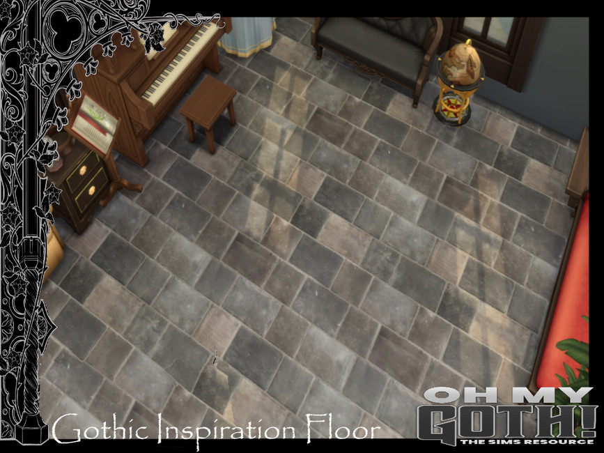 The Sims Resource - Oh my Goth - Goth Inspiration Floors