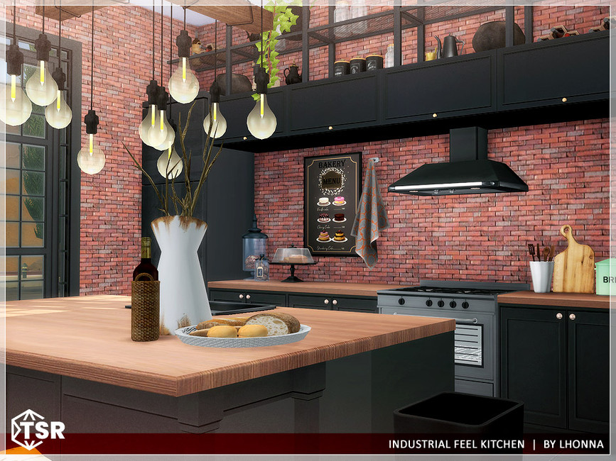 The Sims Resource - Industrial Feel Kitchen /TSR CC only/