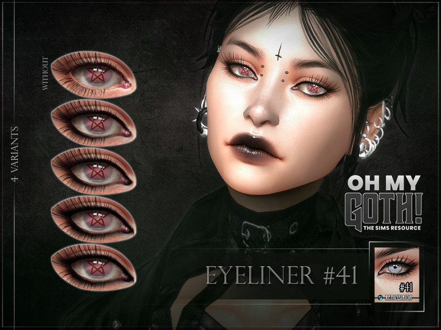 The Sims Resource - Oh My Goth - Eyeliner 41