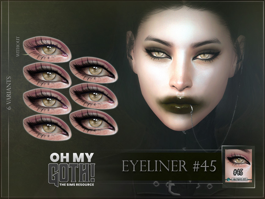 The Sims Resource - Oh My Goth - Eyeliner 45