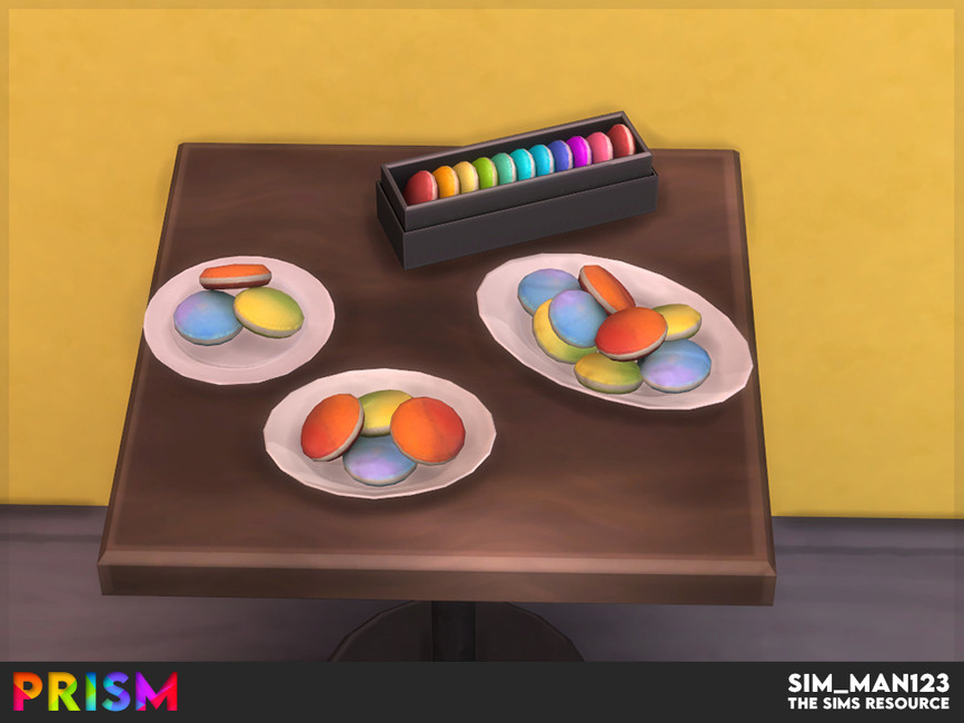 The Sims Resource - Prism - Jumbo Macarons (Scripted Object)