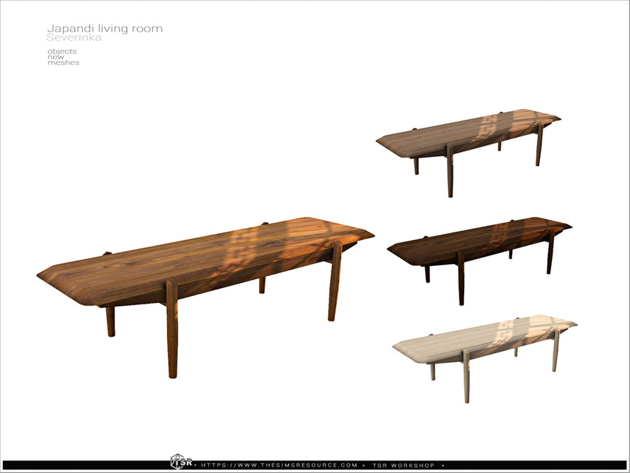 The Sims Resource - Japandi livingroom - coffee table