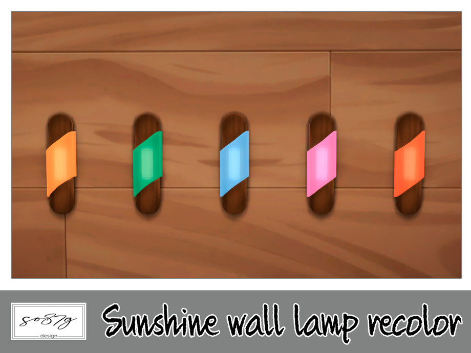 The Sims Resource - Sunshine wall lamp