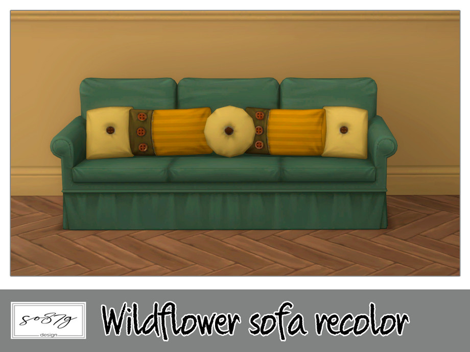The Sims Resource | Wildflower sofa