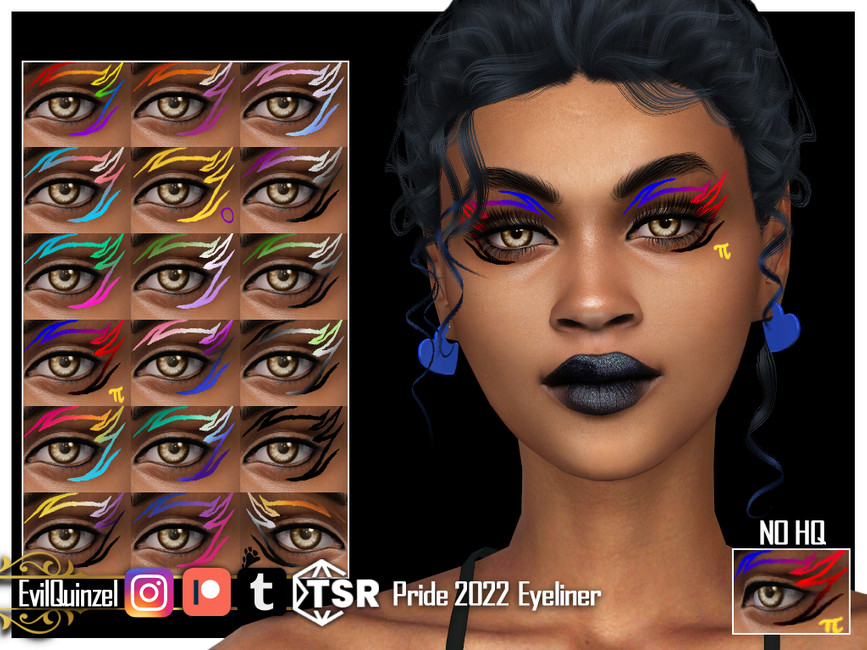 The Sims Resource - Pride 2022 Eyeliner