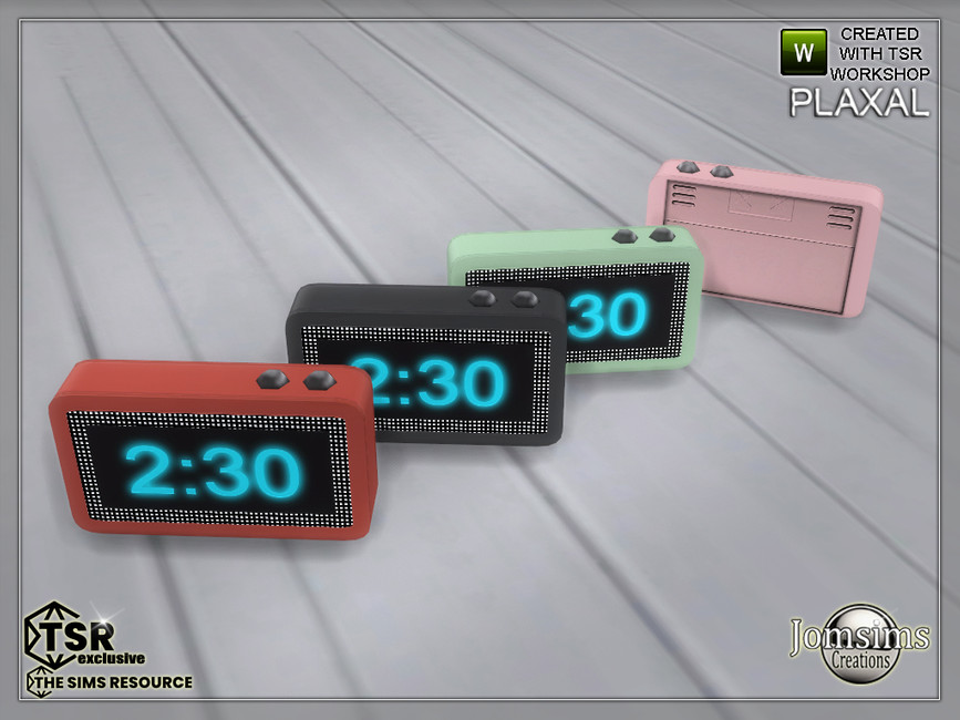 The Sims Resource - Plaxal bedroom deco alarm clock