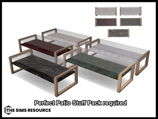 The Sims Resource - Peacock Living Coffee Table