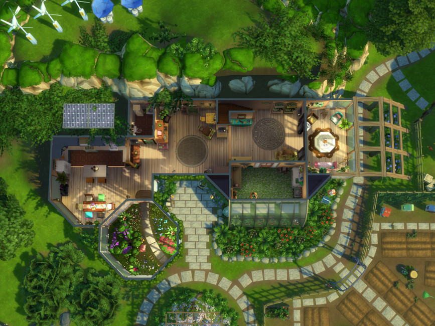 The Sims Resource - Off-grid Earthship - NO CC