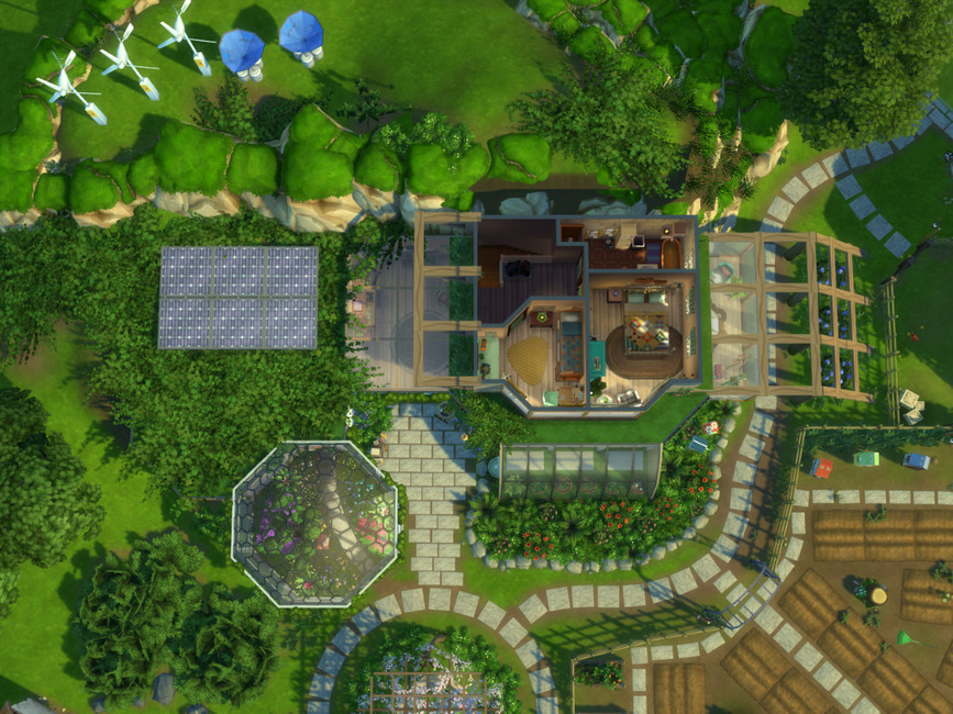 The Sims Resource - Off-grid Earthship - NO CC
