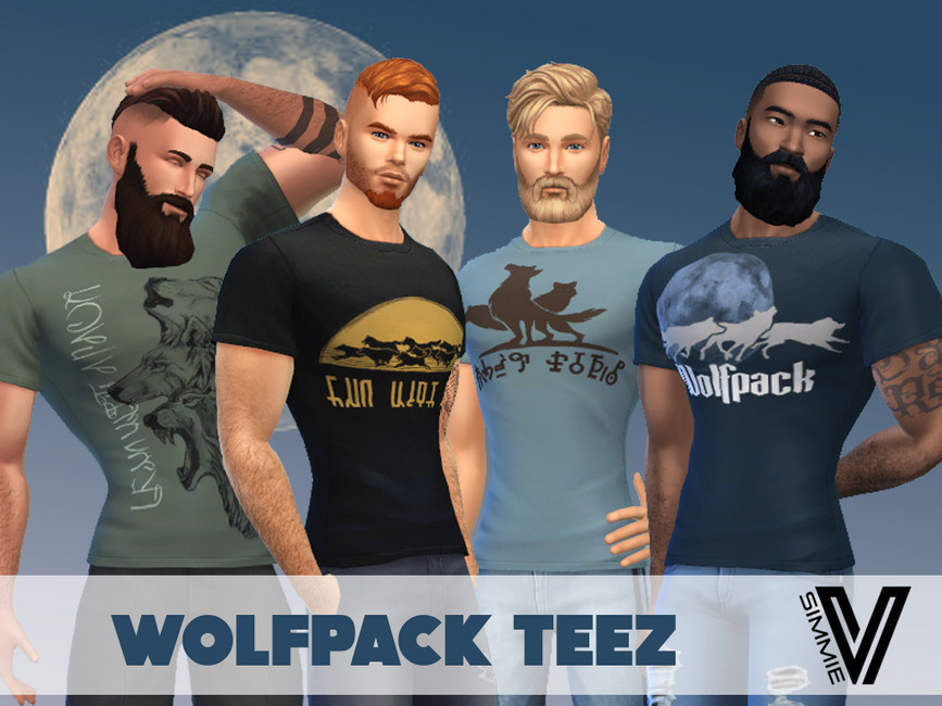 The Sims Resource - Wolfpack Teez
