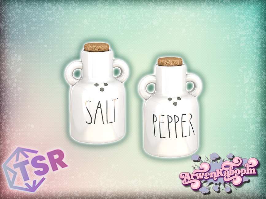 The Sims Resource - Rae Of Sunshine - Salt And Pepper Shaker