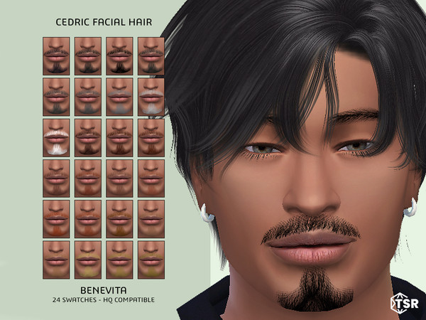 The Sims Resource | Cedric Facial Hair [HQ]