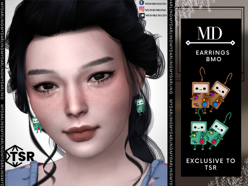 The Sims Resource - EARRINGS BMO CHILD