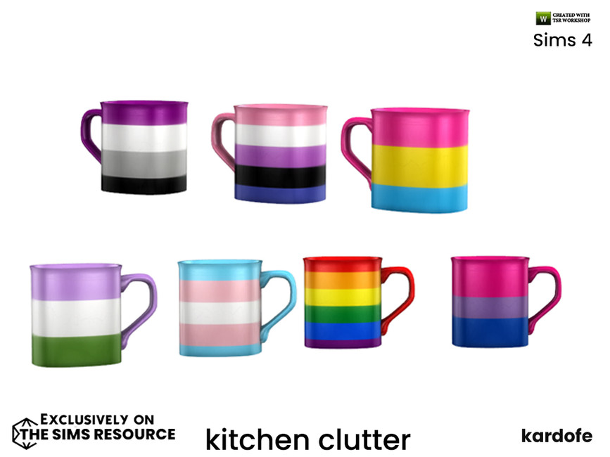 The Sims Resource - kardofe_kitchen clutter_Mug