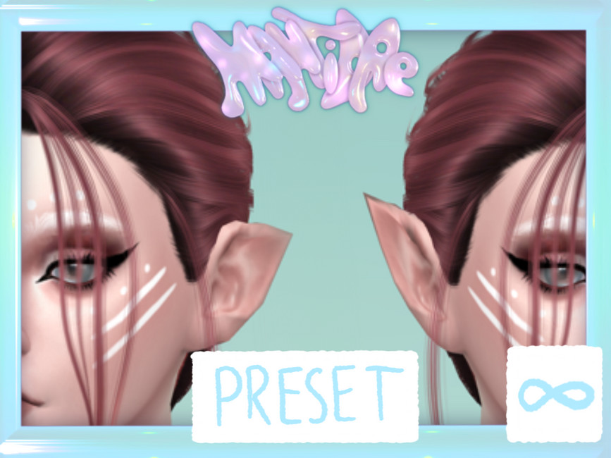 The Sims Resource - Pointed Ear Presets v1 (All Occults + Genders) Non ...