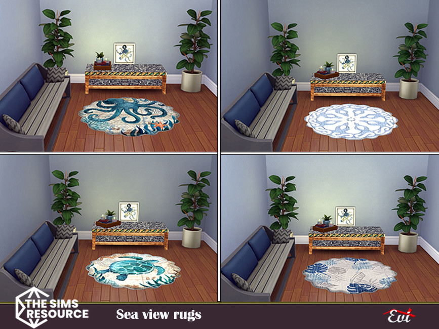 The Sims Resource - Sea view rugs