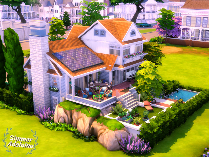 The Sims Resource - Blue Retro House?