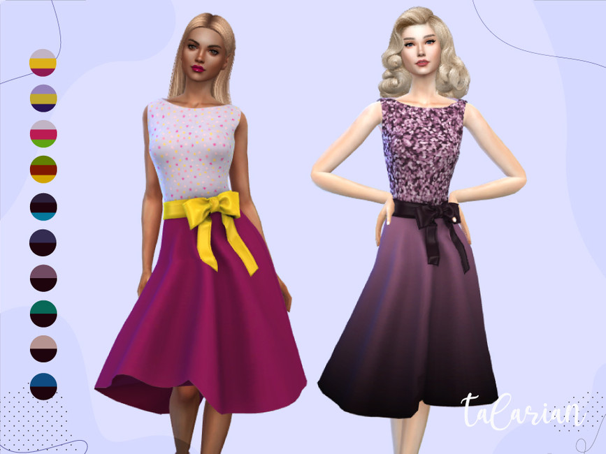 The Sims Resource - Nora [fluffy skirt dress]