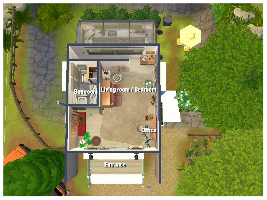 The Sims Resource | Small House in the Woods