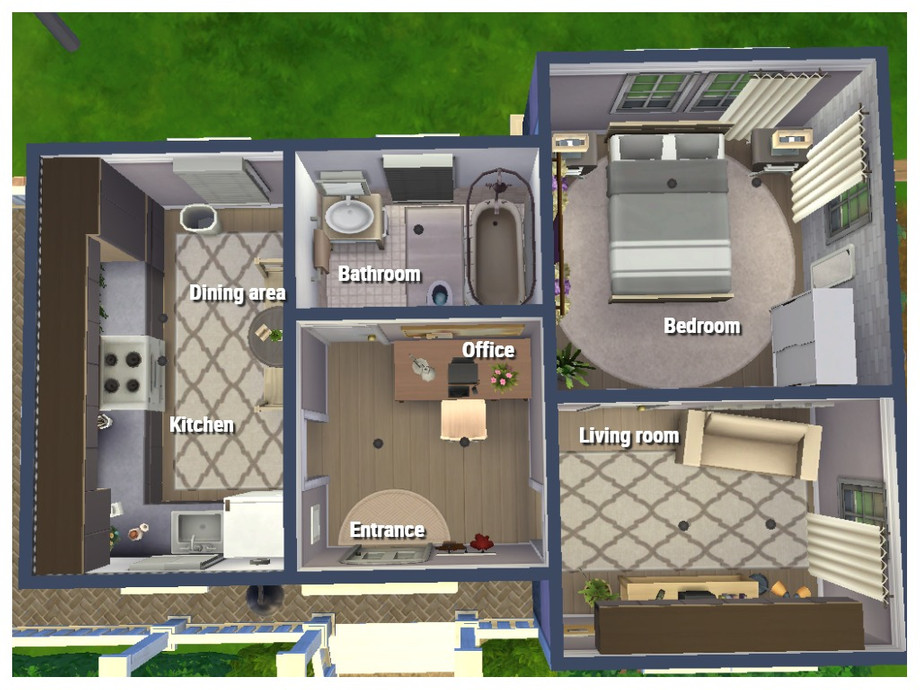 The Sims Resource | Starter Home for a Couple