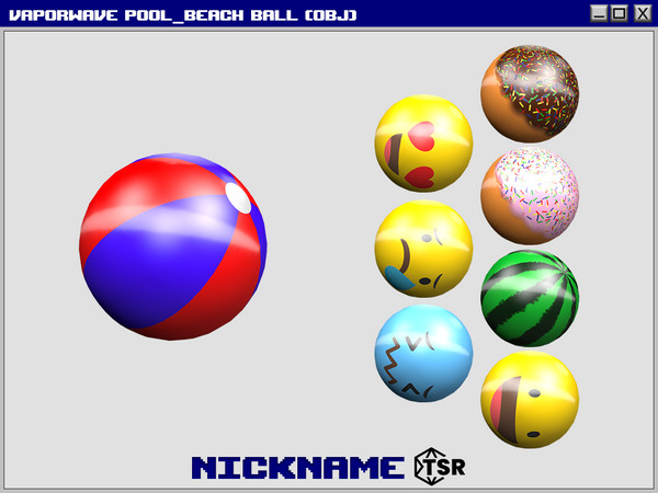 The Sims Resource | vaporwave pool_beach ball (obj)