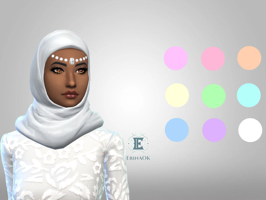 The Sims Resource - Wedding Hijab 0618