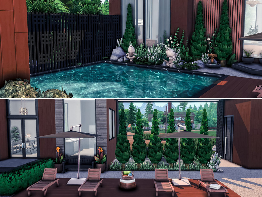 The Sims Resource - Modern Forest House | gallery