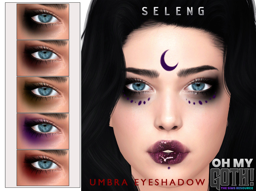 The Sims Resource - Oh My Goth Umbra Eyeshadow