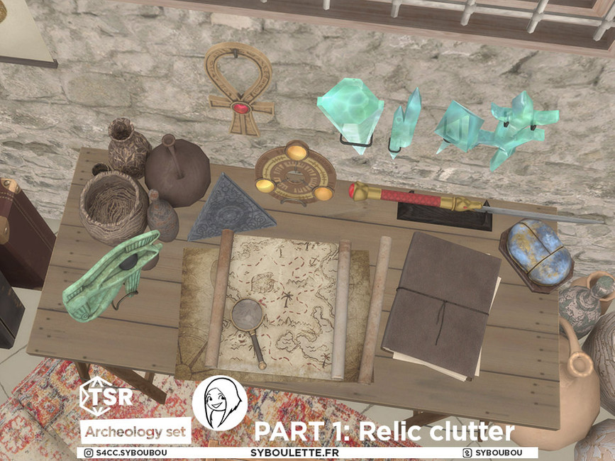 The Sims Resource - Archeology set part 1: Relic clutter