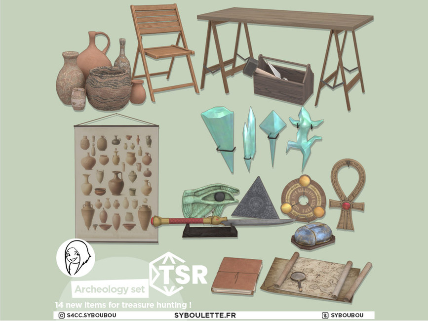The Sims Resource - Archeology set part 1: Relic clutter