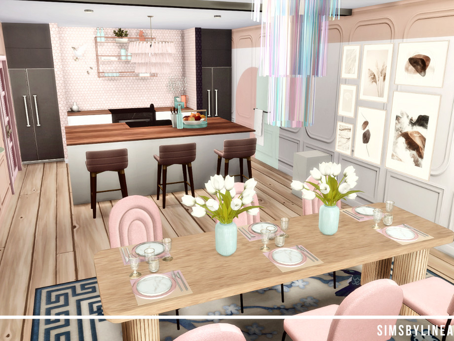 The Sims Resource | Pastel Dining Room