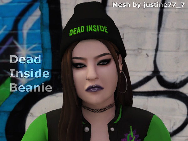 The Sims Resource | Dead Inside Beanie (Remake)