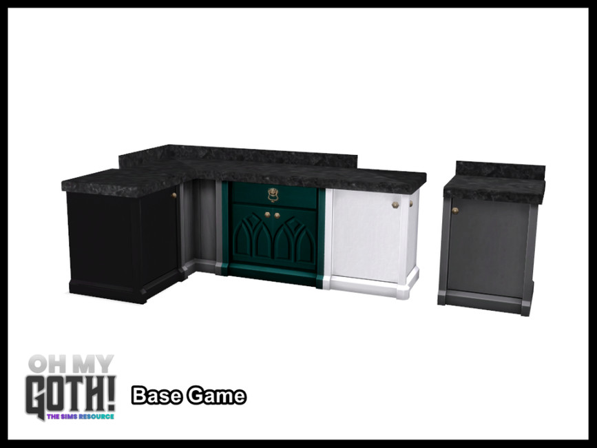 The Sims Resource - Oh My Goth Opulent Kitchen Counter