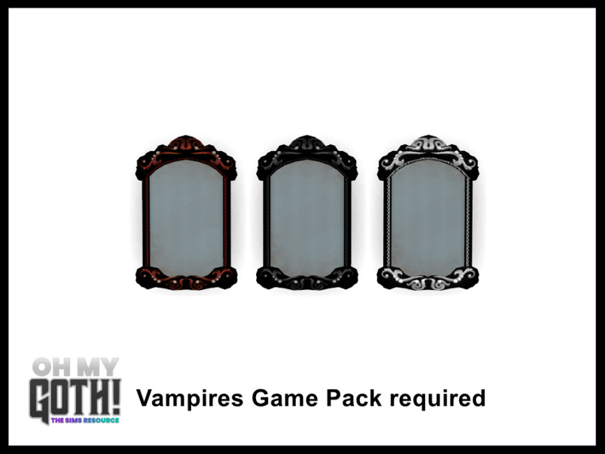 The Sims Resource - Oh My Goth Opulent Living Mirror
