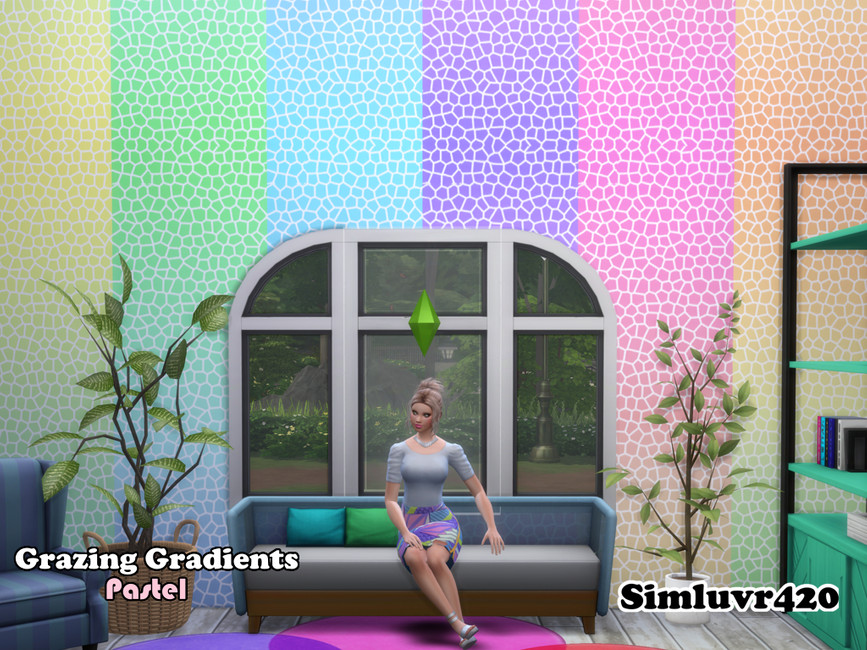 The Sims Resource - Gradient Grazes Wallpaper