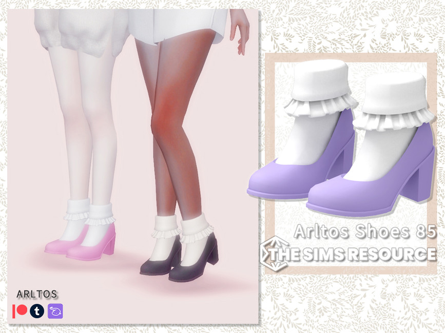 The Sims Resource - Pumps with socks / 85