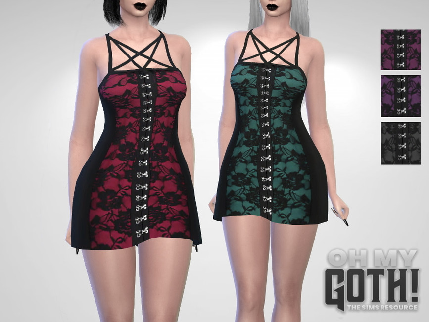 The Sims Resource - Oh My Goth - Gothic Dress