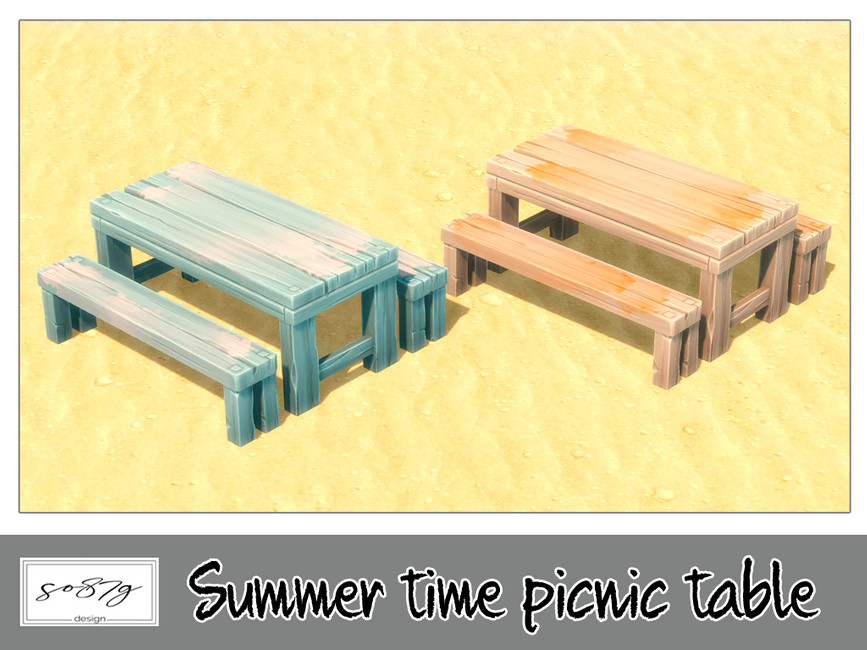 The Sims Resource - Summer time picnic table